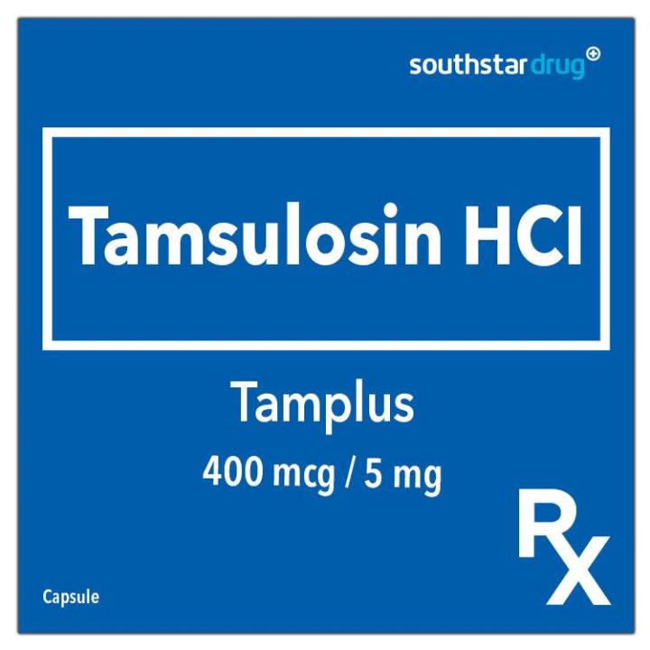 Rx: Tamplus 400mcg / 5mg Capsule | Lazada PH