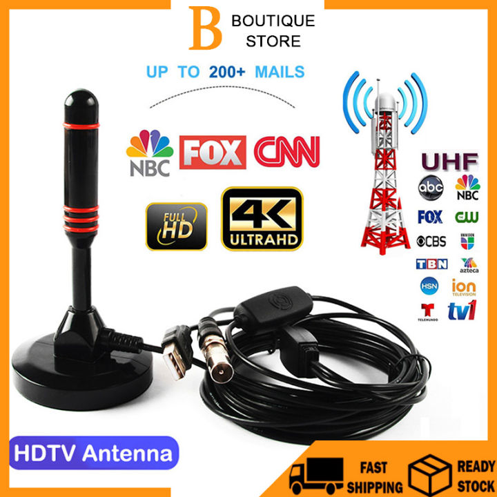 Top Sale Hd Indoor Amplified Digital Tv Antenna 200 Miles Ultra Hdtv ...