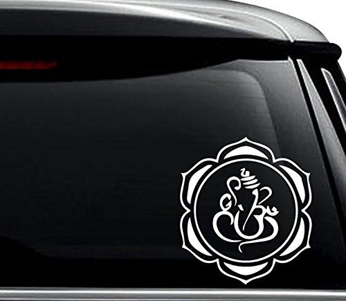 Hindu Om Ganesh Decal Sticker For Helmet, Car Windows/ Vinayagar car ...