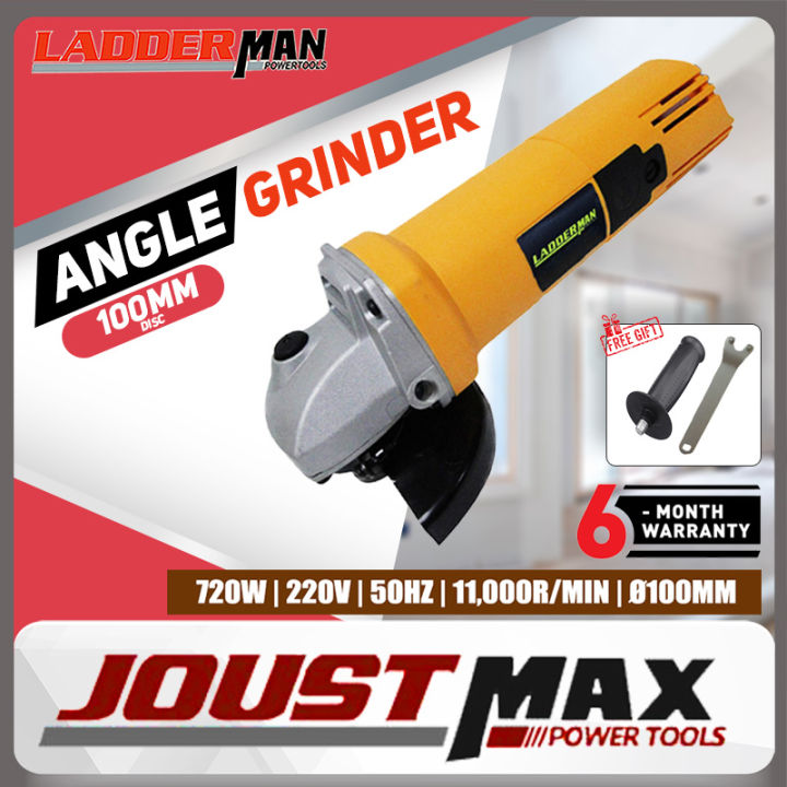 Ladderman LDM-DW-810 Angle Grinder 720W 4”/100mm Cutting Tools with ...