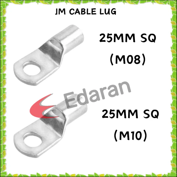 JM TINNED COPPER CABLE LUG - 25MM SQ - M08 AND M10 | Lazada
