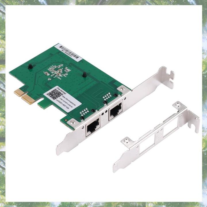 2-Port Gigabit PCIe Network Card 1000M Dual Ports PCI Express Ethernet Adapter with 82571EB LAN ...