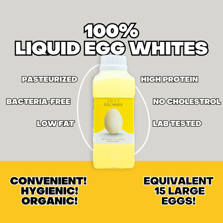 Justeggwhitesmy Natural Organic Liquid Egg Whites 100% Pure ...
