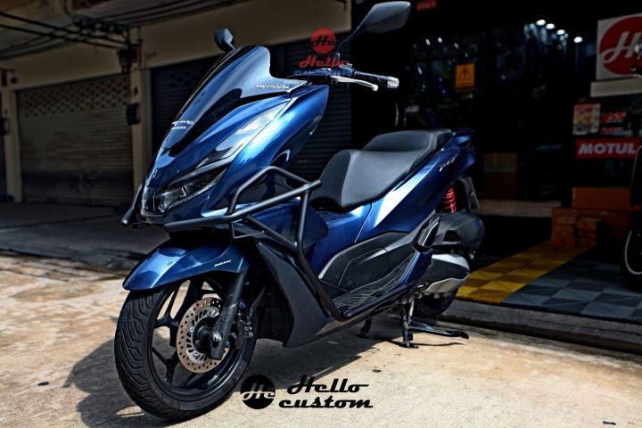 แคชบาร์ Honda PCX 160 V3 ปี 2021-2024 มีจุดยึดสปอร์ไลท์ แน่นหนา แข็งแรง ...
