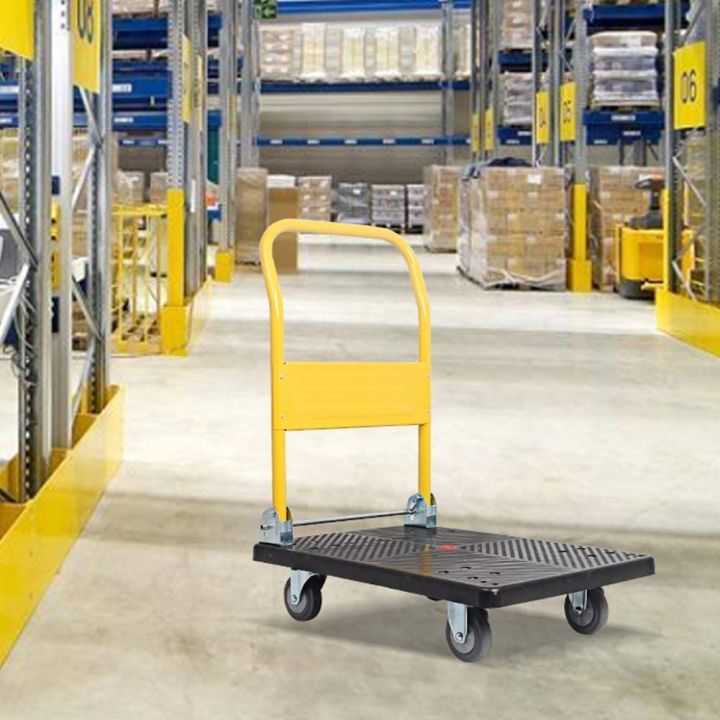 Foldable Moving Trolley Platform Hand Truck , Swivel Wheels | Lazada
