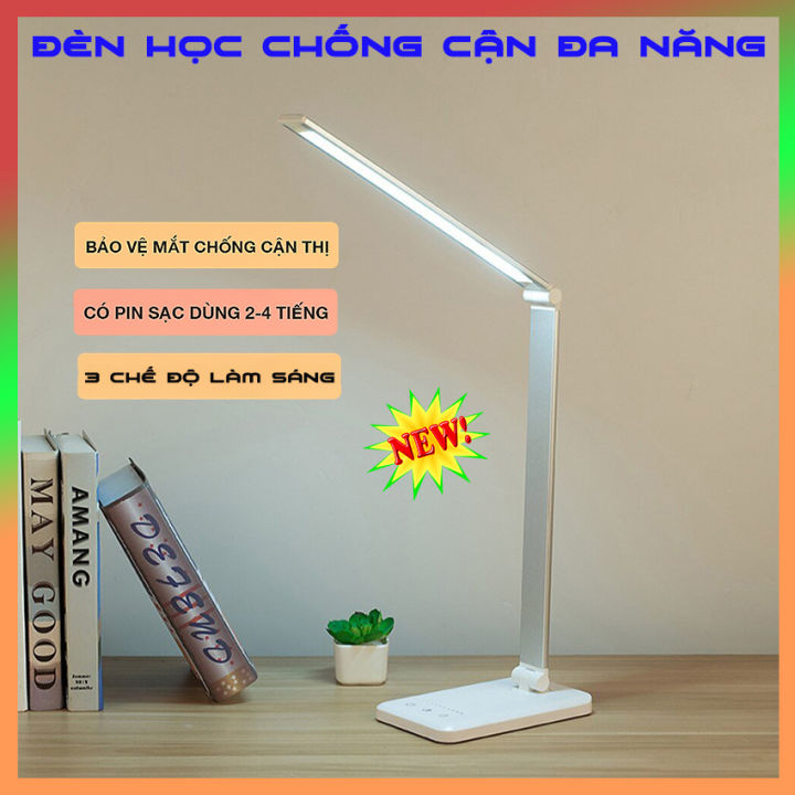 Đèn Học Thông Minh, Đèn Học Để Bàn Có Sạc Không Dây Bảo Vệ Mắt Với 3 ...