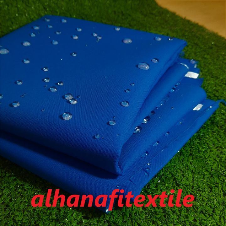 BAHAN KAIN ANTI AIR WATERFROOP TASLAN BALON WARNA BIRU ANTI ANGIN ...