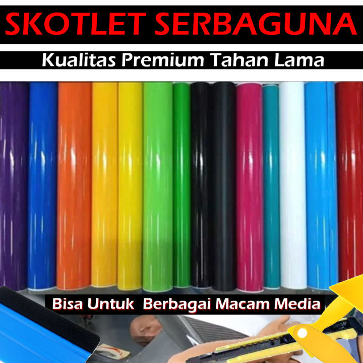 Sticker Scotlite Motor Mobil Stiker Lembaran Vinyl 1 meter lebar 45cm ...