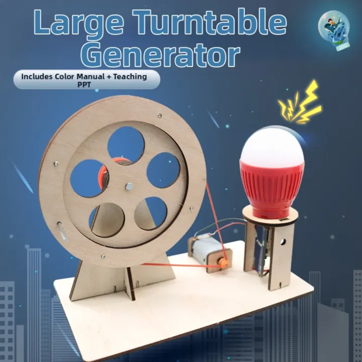 Teaches Physics Basics Hand Crank Generator STEM Generator Kit Hands-on ...