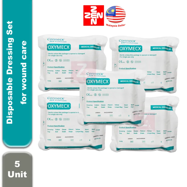[5 SETS] Disposable Dressing Set for wound care - First aid(5Set) | Lazada
