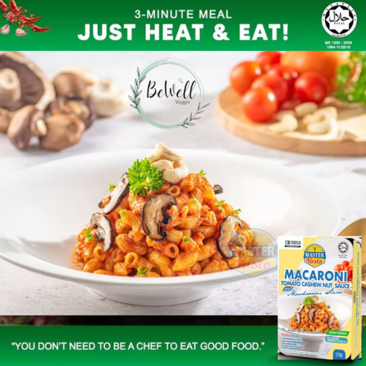 Macaroni Tomato Cashew Nut Master Pasto 250g (Halal) 通心粉番茄腰果 EXP10/2025 | Lazada