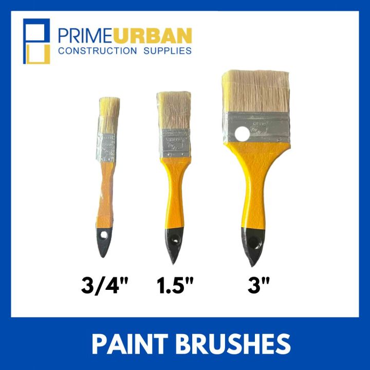 HIPPO Paint Brush 3/4" 1.5" 3" Quality Utility Paintbrush Paint Tool ...