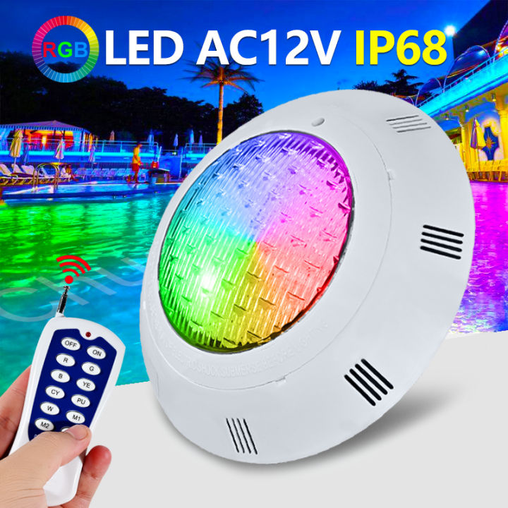 RGB LED Pool Lights Swimming Pool Light Underwater lamp Waterproof IP68 AC12V hotel holiday ...