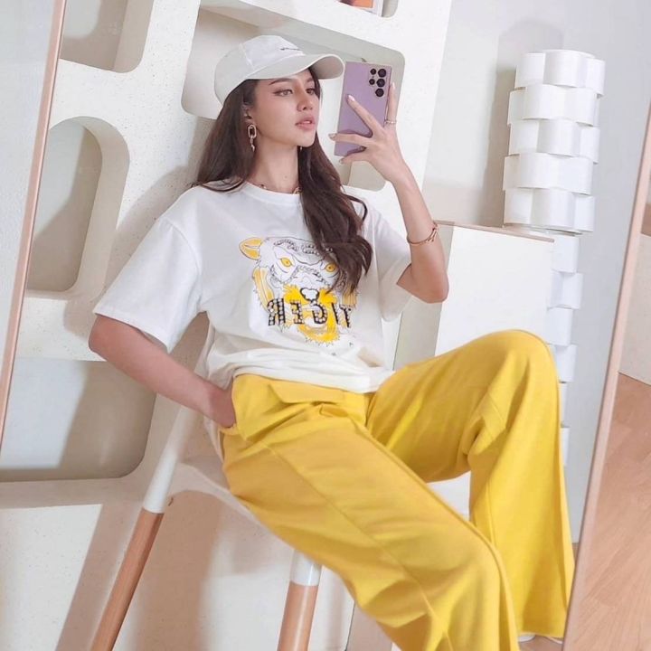 S41 ชุดเซ็ต น้องเสือ TIGER พิมพ์ลาย มีกระเป๋ากางเกง ด้านข้าง ผ้าดี ...