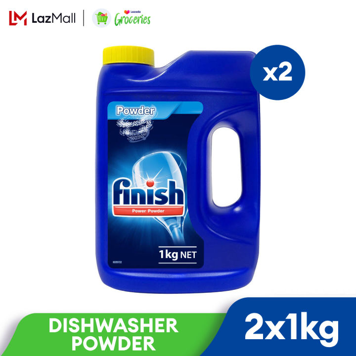 [BUNDLE] Finish Dishwasher Lemon Powder 1kg x 2 | Lazada