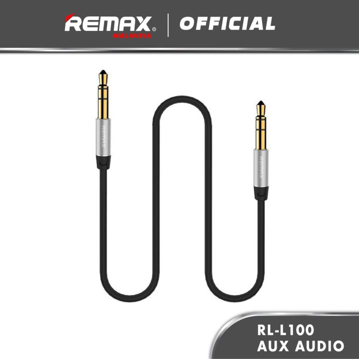 Remax RL-L100 RL-L200 3.5mm Aux Audio Extension Cable (1m/2m) | Lazada