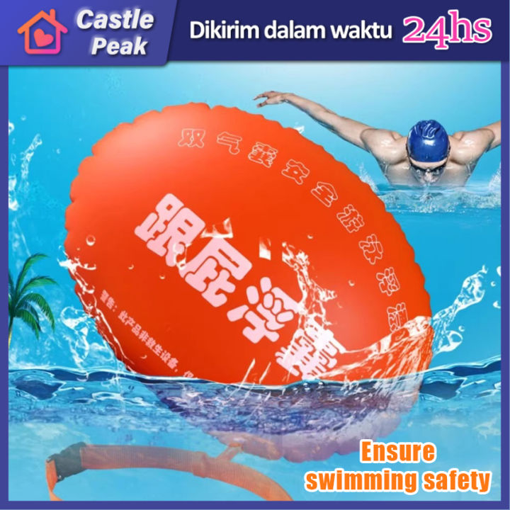 Airbag Floating Ball Inflatable Open Swimming Buoy Float With Belt For ...