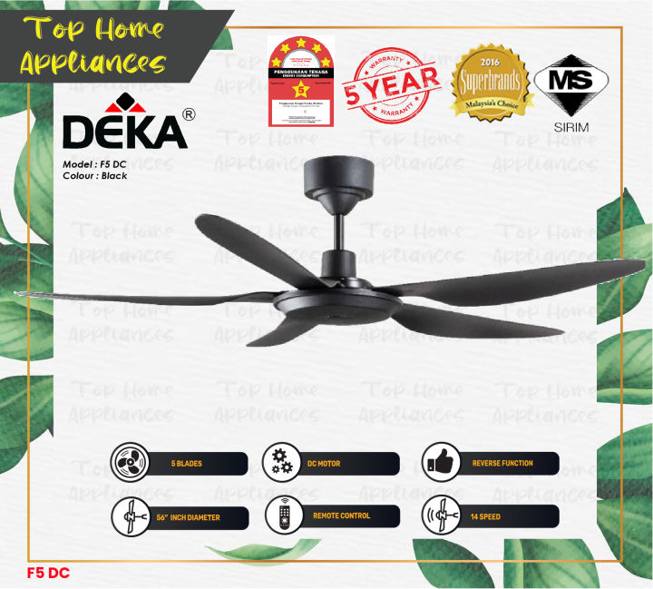 (AUTHORISED DEALER) DEKA CEILING FAN KRONOS F5 DC 56" / DEKA KRONOS ...
