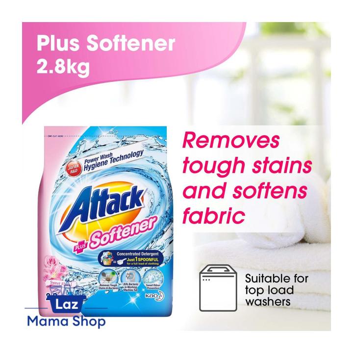 Attack Powder Detergent plus Softener 2.8KG (Laz Mama Shop) | Lazada ...