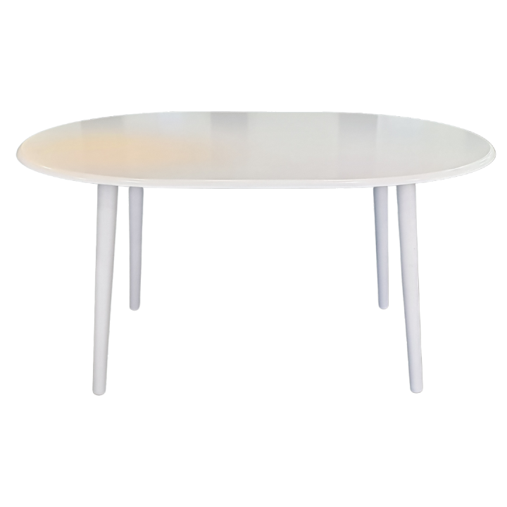 OVAL DINING TABLE 60INCHX42INCH WHITE | Lazada