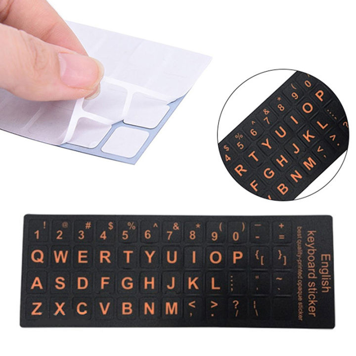 【Customizable】 English Keyboard Letter Alphabet Layout Sticker For Lap ...