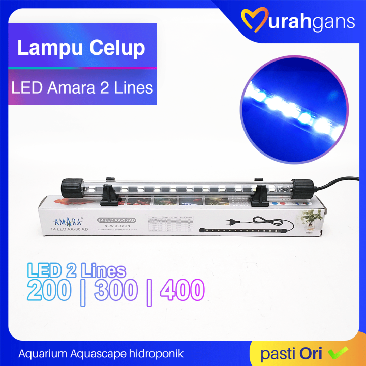 Lampu Aquarium Celup LED 2 Baris 20 30 40 2 Lines Hemat | Lazada Indonesia