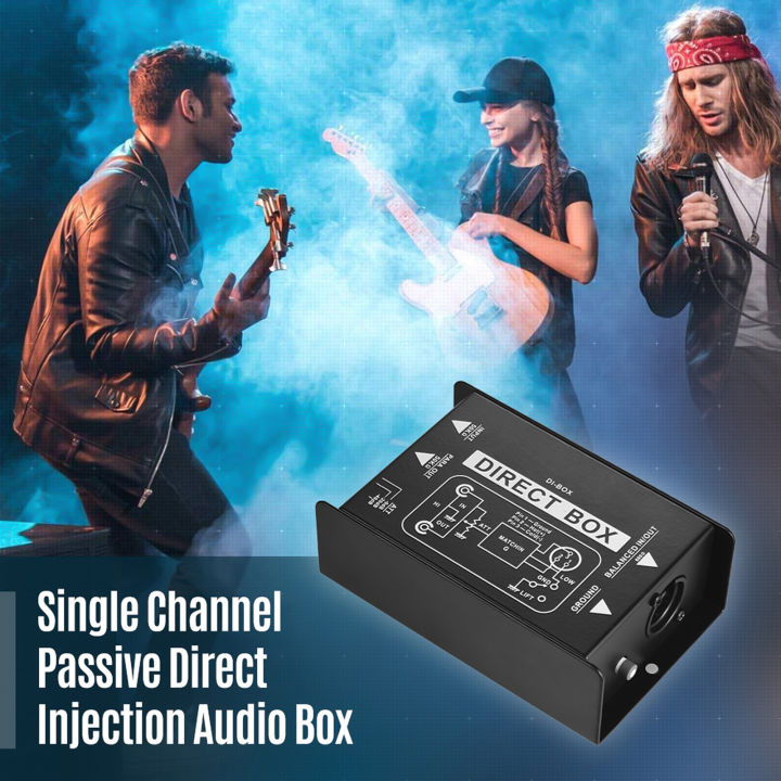 Professional Single Channel Passive DI-Box Direct Injection Audio Box ...