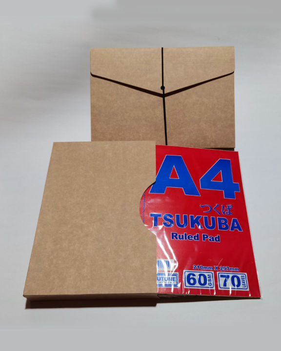 Expanded Envelope Tomodachi with Elastic Strap A4 Kraft Matte Finish ...