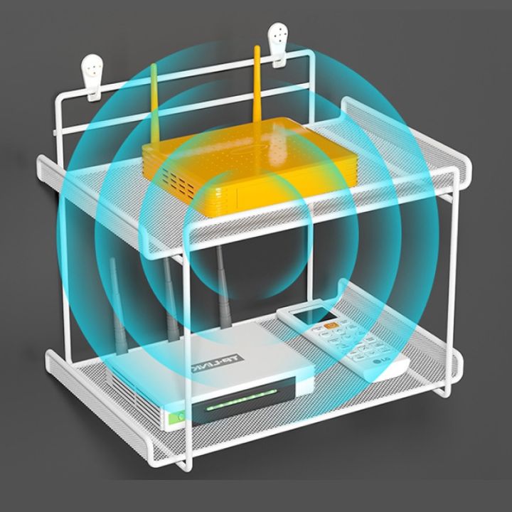 Storage Wifi Rack TV Box Router Wifi Router Bos Storage Wall-Mounted ...