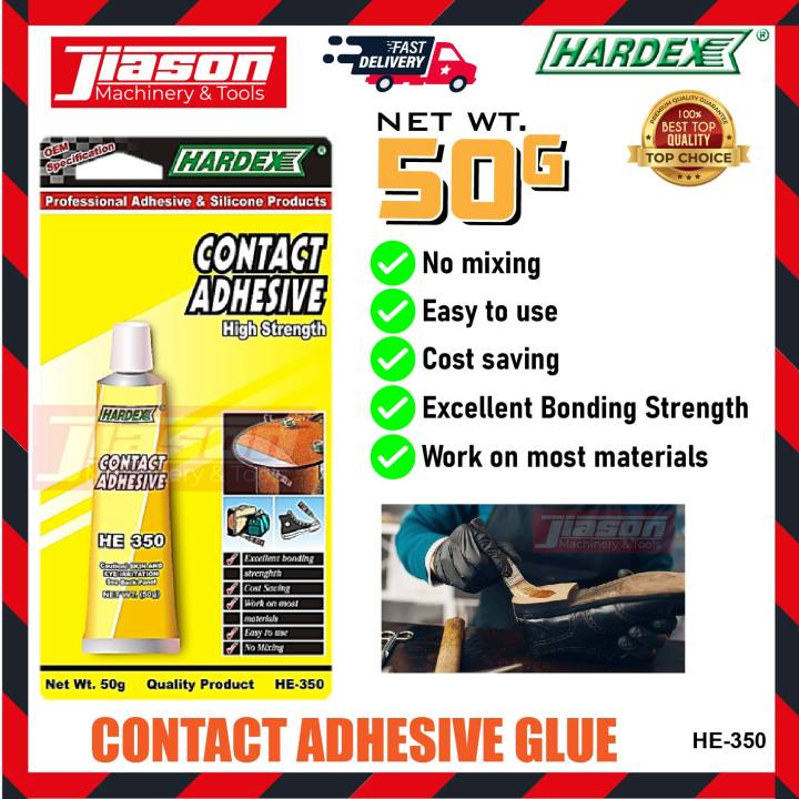 【JIASON】HARDEX HE-350 / HE350 Contact Adhesive Glue 50G | Lazada