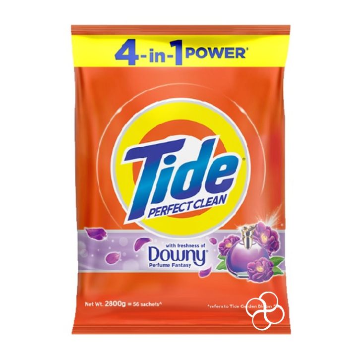 Tide Perfect Clean 4-in-1 Power with Downy Perfume Fantasy Powder ...