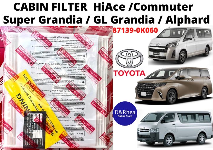 Toyota Cabin Filter for Toyota Fortuner / Innova / HiAce / Commuter ...