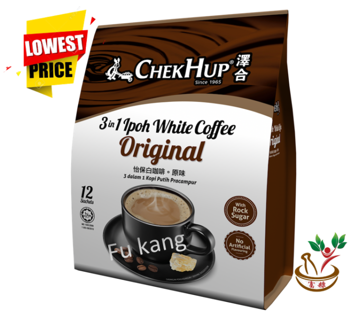 Chek Hup 3 in 1 Ipoh White Coffee original 12s x 40g | Lazada