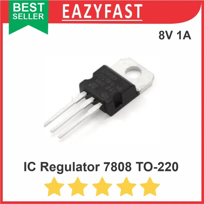 IC Regulator L 7808 CV 8 V Volt 8V 1A 1 A L7808 L7808CV LM7808 DIP ...