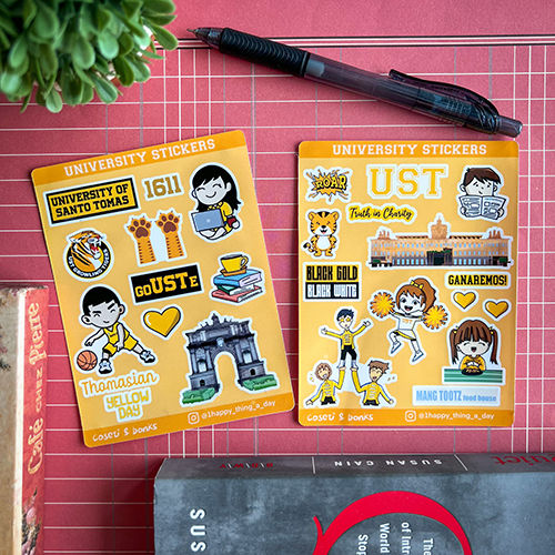 UST / University of Sto Tomas Stickers/ Glossy, vinyl, water-resistant ...