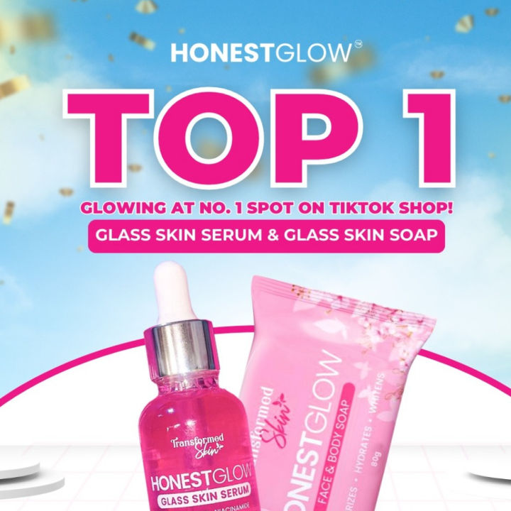 Honest Glow Glass Skin Serum 30ml And Glass Skin Soap | Lazada PH
