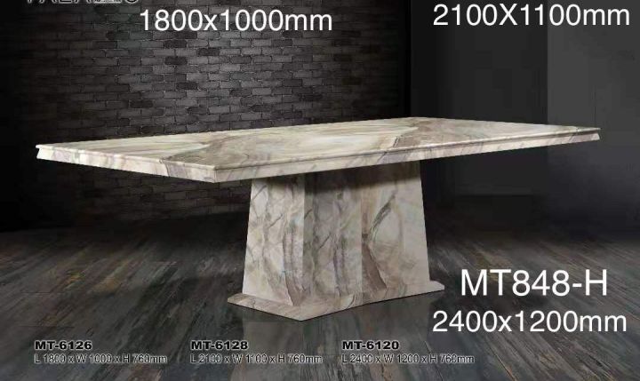 Marble Dining Table 8FT LONG ( L2400 x W1200 x H750mm) Marble Table ...