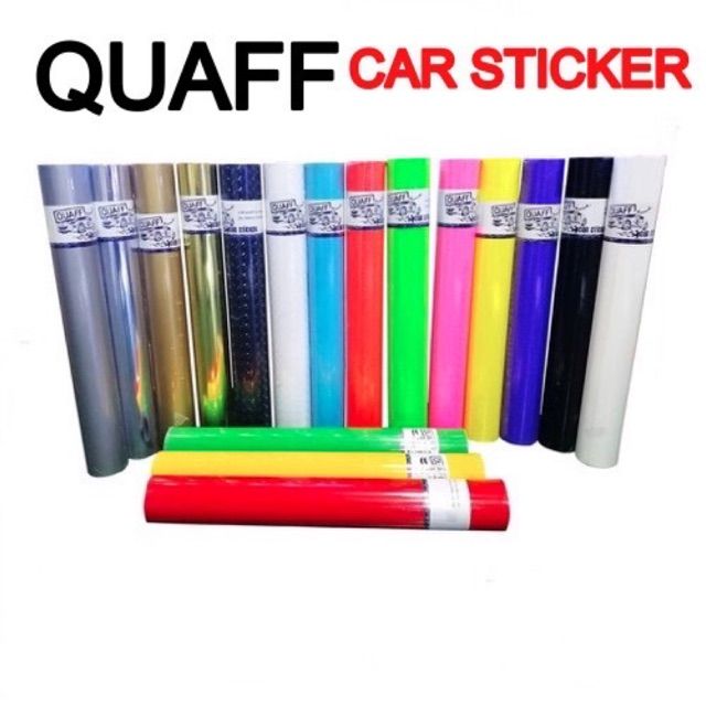 QUAFF Car Sticker Adhesive Vinyl Sticker for Car / Motor / Window and ...