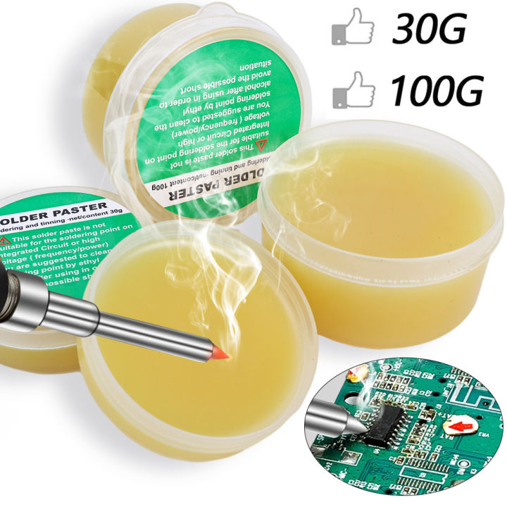 30/100g Professional Flux Eco-friendly Rosin Solder Paste for Chip PCB Motherboard Welding ...