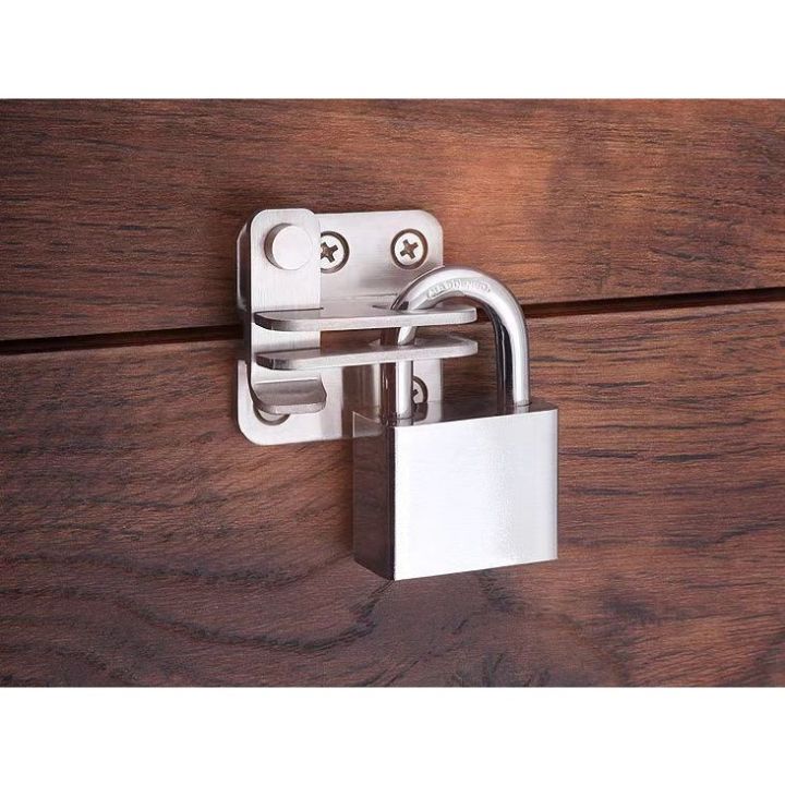 Door bolt security drawer lock stainless steel hasp latch simple anti ...