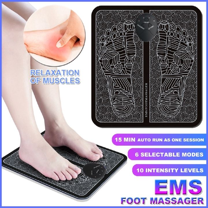 [Spot] Electric EMS foot massage cushion foot acupuncture stimulator ...