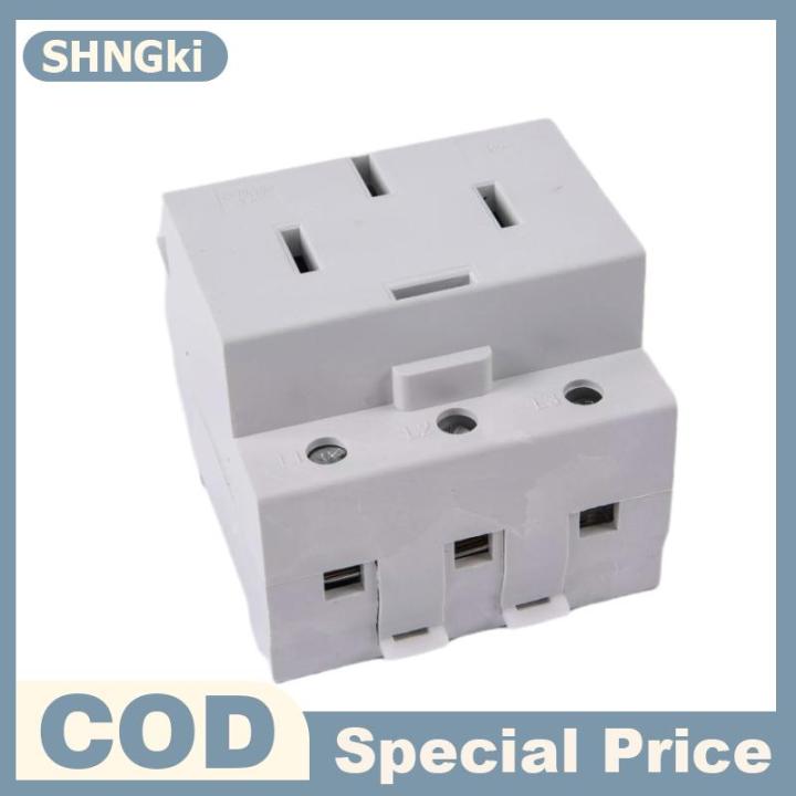 SHNGki AC30 EU And AU Type 35mm DIN Rail Mount AC Power 10A 16A 25A ...