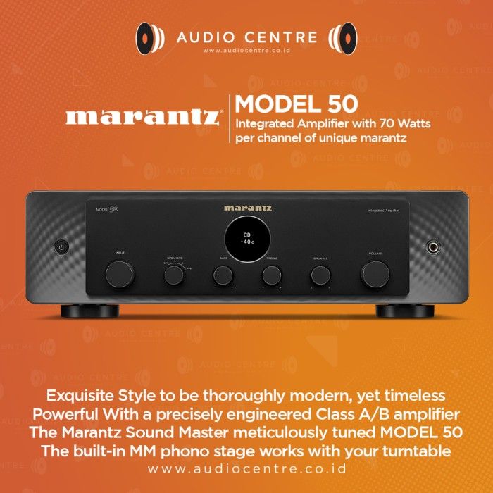 Marantz Model 50 Model50 Integrated Amplifier with 70W per channel sound master tuned | Lazada ...