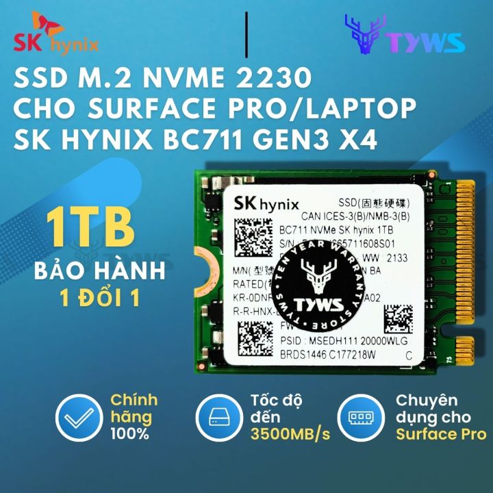 [FREESHIP MAX] Ổ Cứng SSD M.2 NVMe 2230 1TB cho Surface Pro/Laptop SK ...