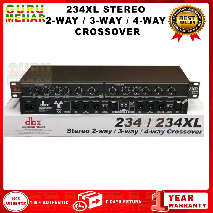 (234XL) - Crossover Stereo 2 way/ 3 way/ 4 way Crossover Equalizer ...