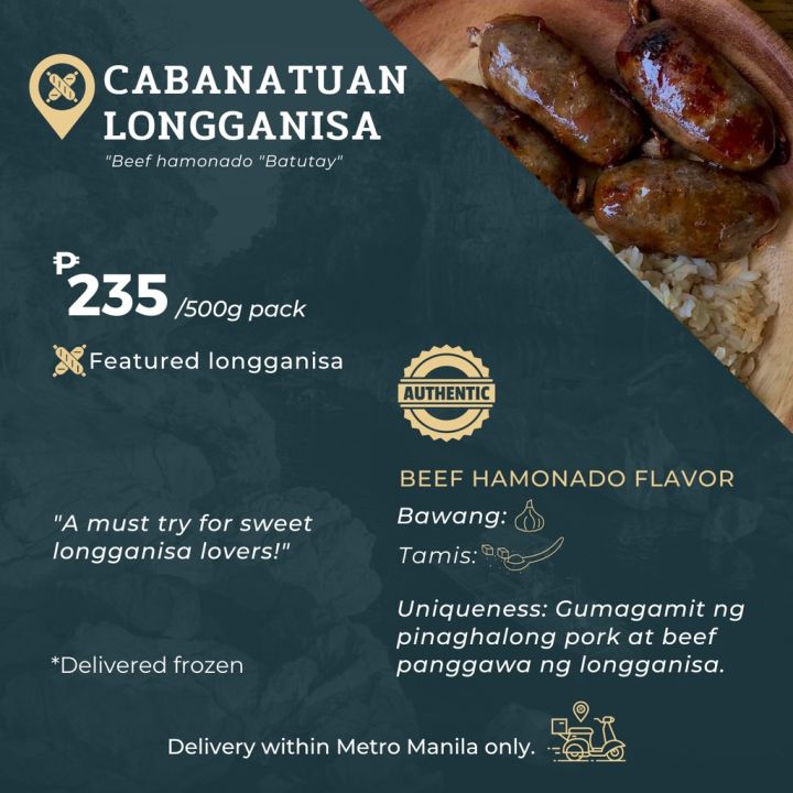 Cabanatuan Batutay Longganisa (Sweet) 500g | Lazada PH