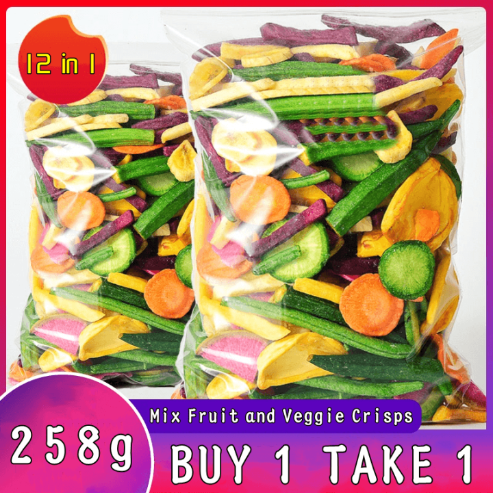 【Buy 1 Take 1】258g 12-in-1 Assorted fruit and vegetable crisp Mixed Vegetables dry dried fruit ...
