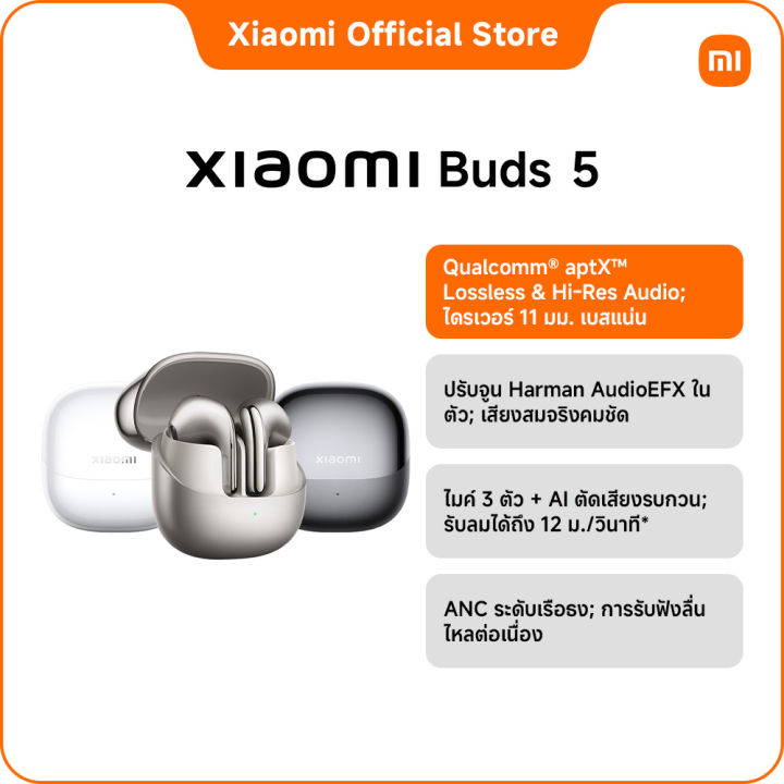 New Arrival Xiaomi Buds 5｜Qualcomm® aptX™ Audio | ไดรเวอร์หูฟังขนาด 11 ...