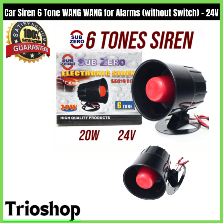 Car Siren 6 Tone WANG WANG for Alarms (without Switch) - 24V | Lazada PH