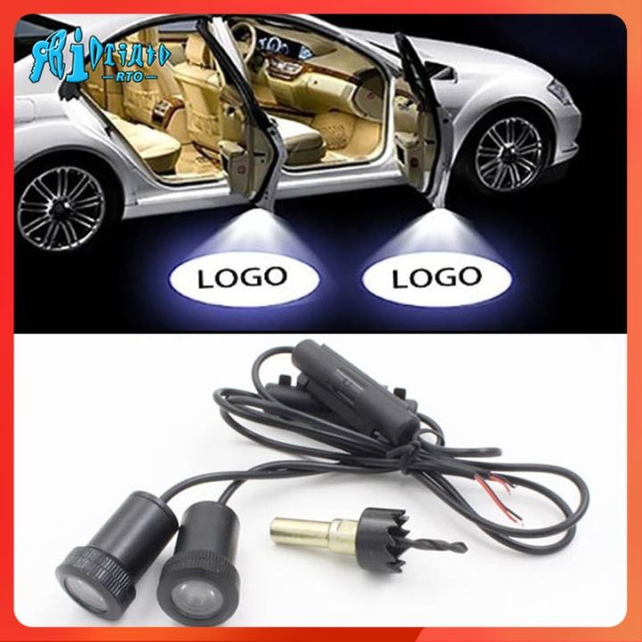 RTO Universal LED Car Door Light 7w Logo Laser Projector Ghost Shadow ...